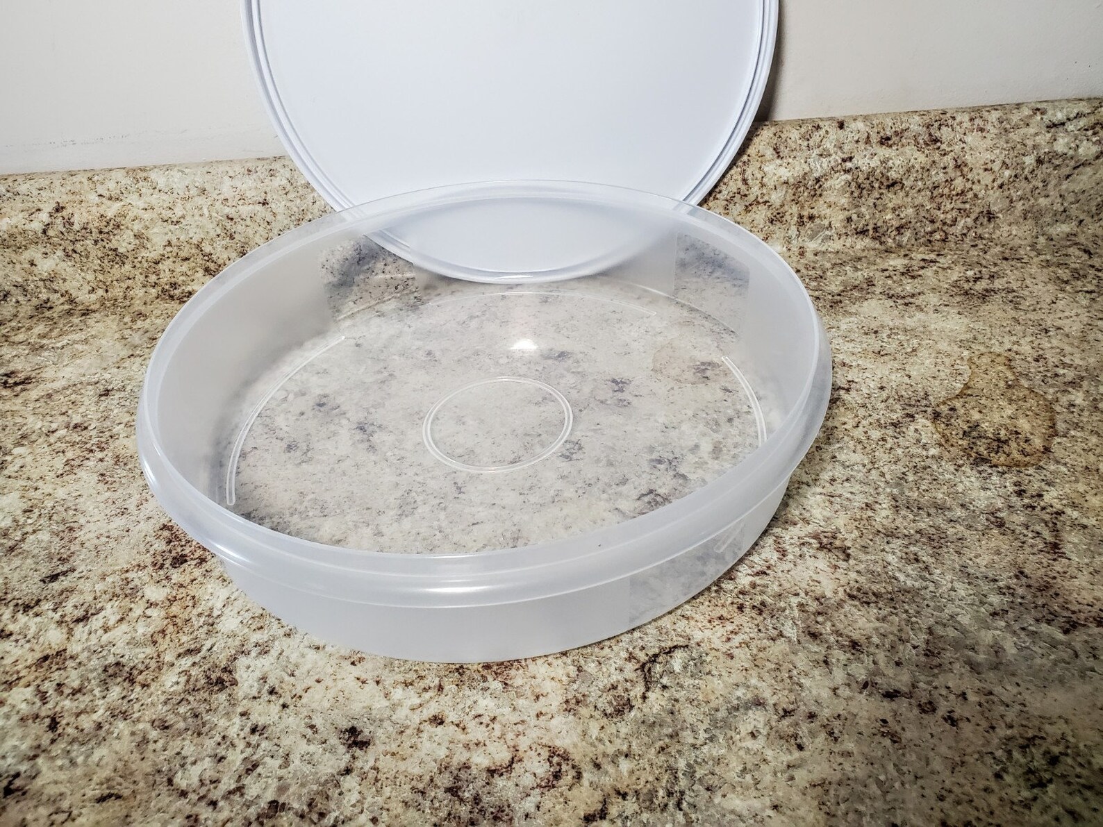 TUPPERWARE Freezersmart Round Container Pie Keeper White - Etsy