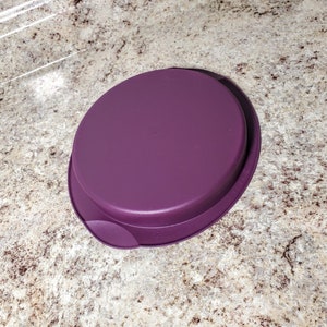 Tupperware Silicone Round Form Royal Purple Amethyst Cakes Baking Mold ...