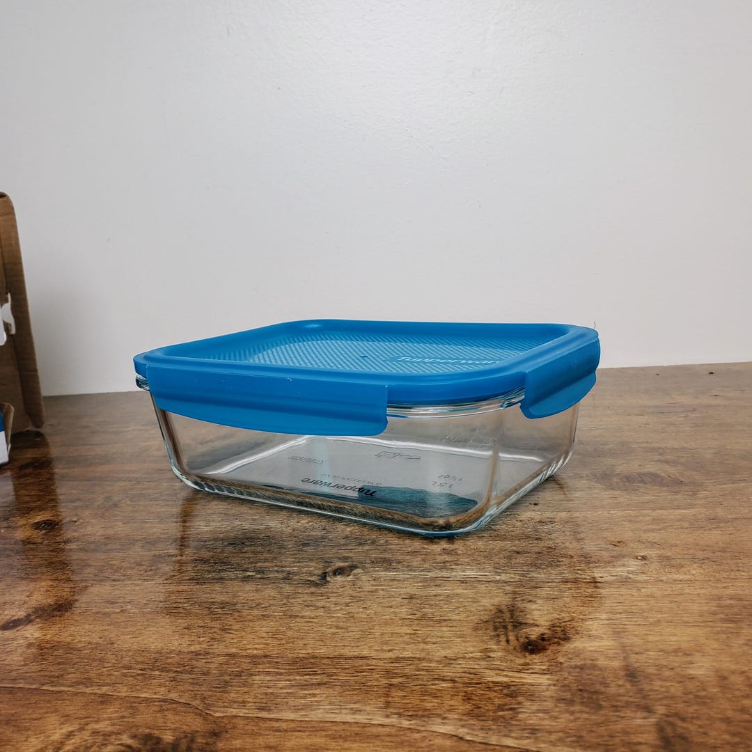 New Tupperware Premiaglass 1.5L Glass Container Freezer Oven Microwave ...