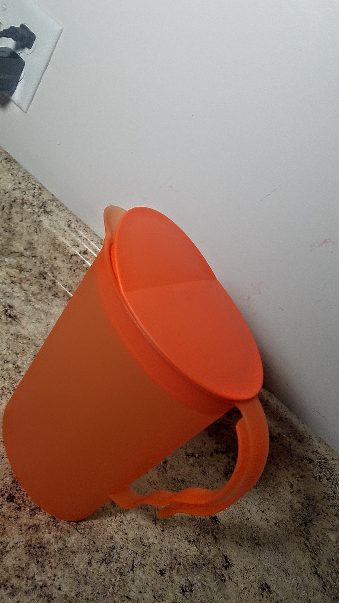 Tupperware 3333 Sheer Orange Pitcher 8.75 Cups Impressions - Etsy