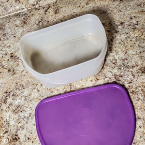 Tupperware Fridge Half Lunch Stackables Containers Clear Raspberry ...