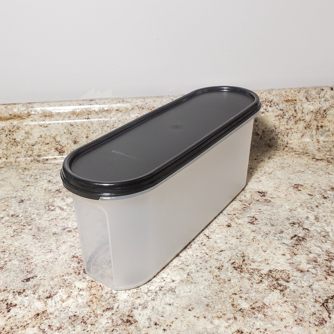 Tupperware Black Top Super Oval Modular 1.8 Litres Oval Storage ...