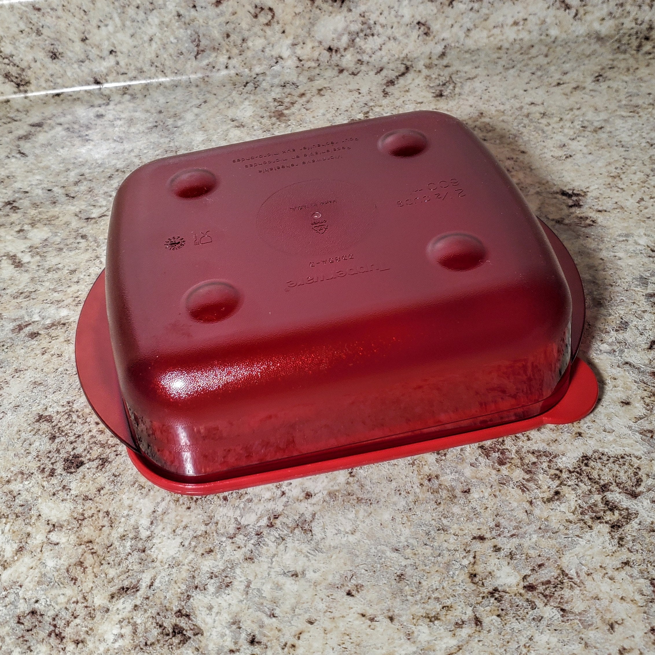 TUPPERWARE Vent N Serve Vented Microwave Container 3385 NEW 2.5C 600ml ...