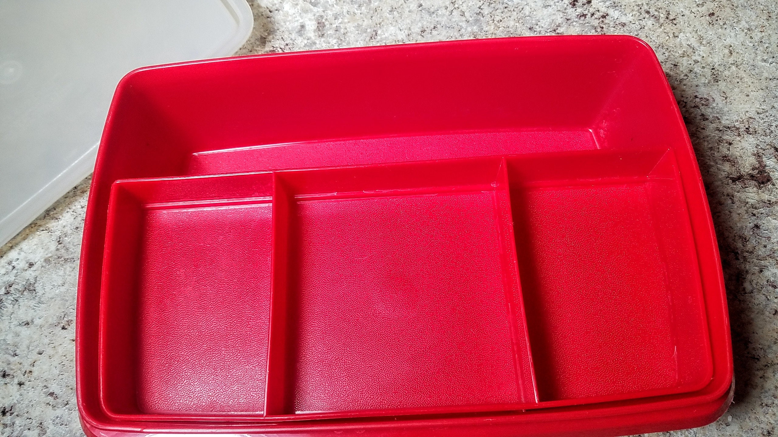 Tupperware Tuppercraft 3 Pc.divided Craft Hobby Container | Etsy