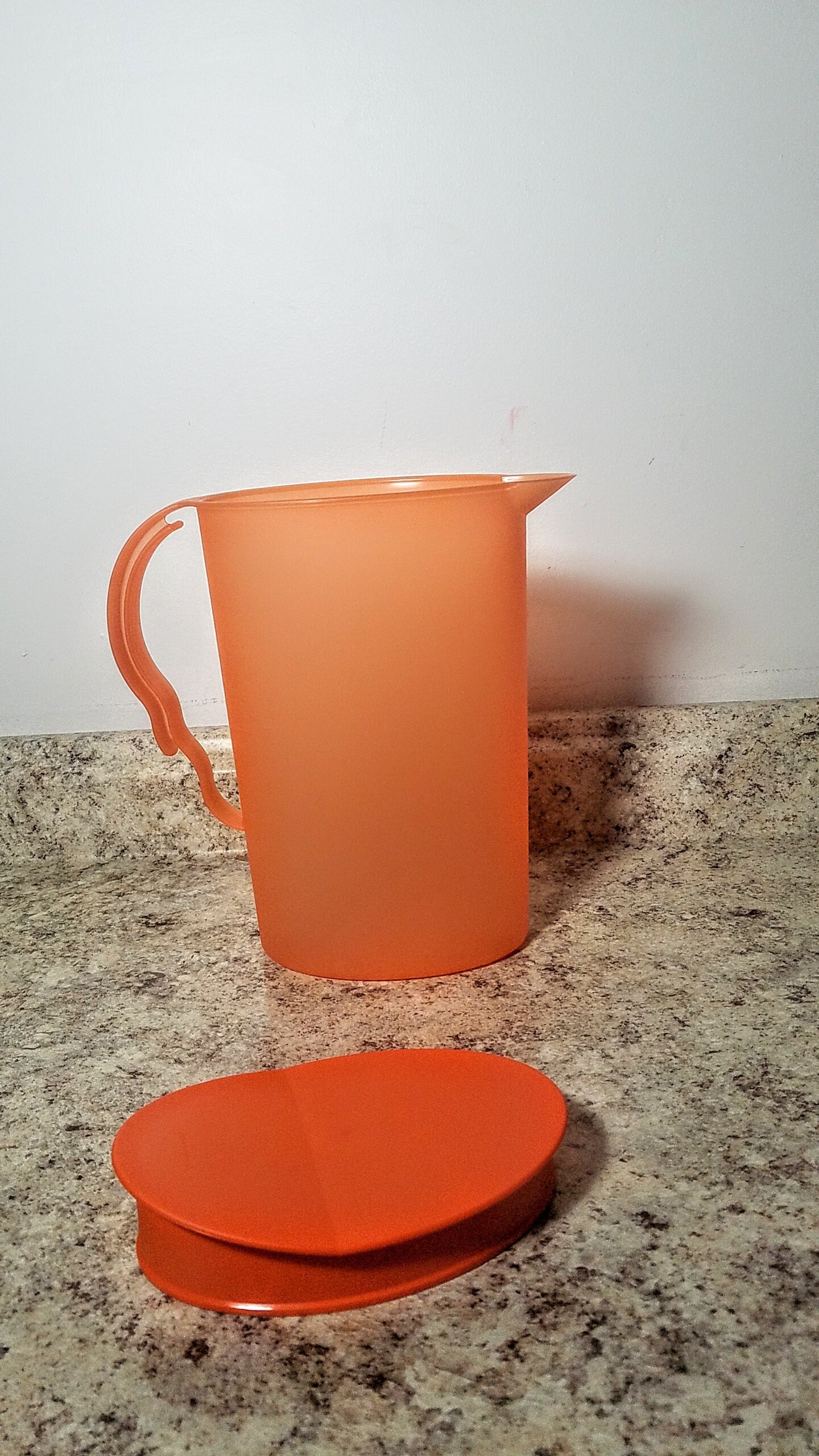 Tupperware 3333 Sheer Orange Pitcher 8.75 Cups Impressions - Etsy