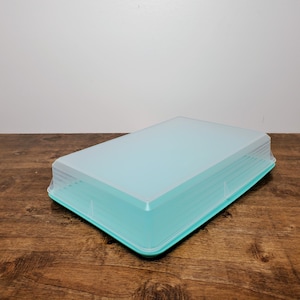 TUPPERWARE Cold Cut Keeper Snack Stor Large 9x13 Teal Blue Brand New ...