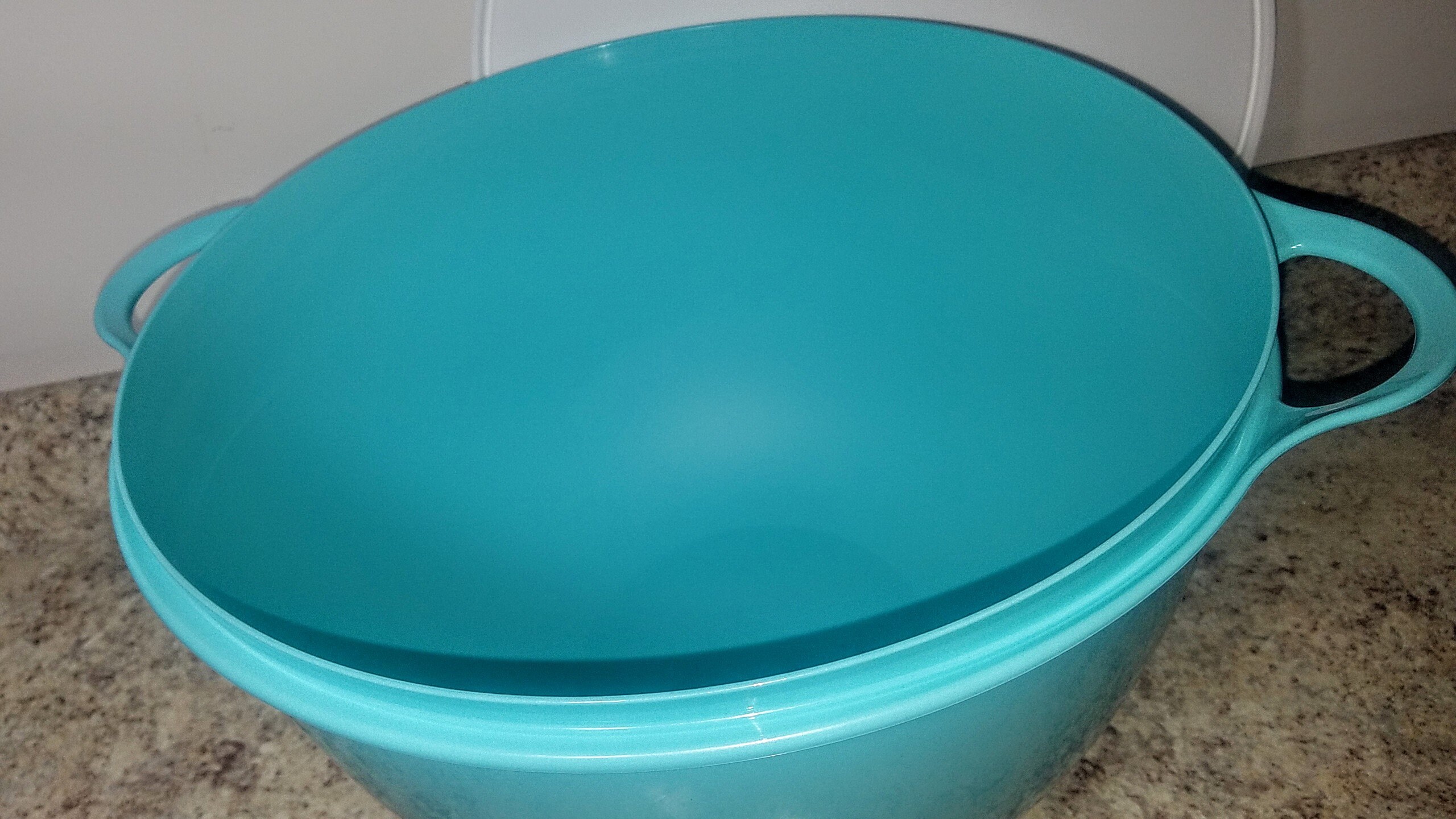 Tupperware Jumbo Teal Blue Thatsa Bowl 59 Cups White Double | Etsy