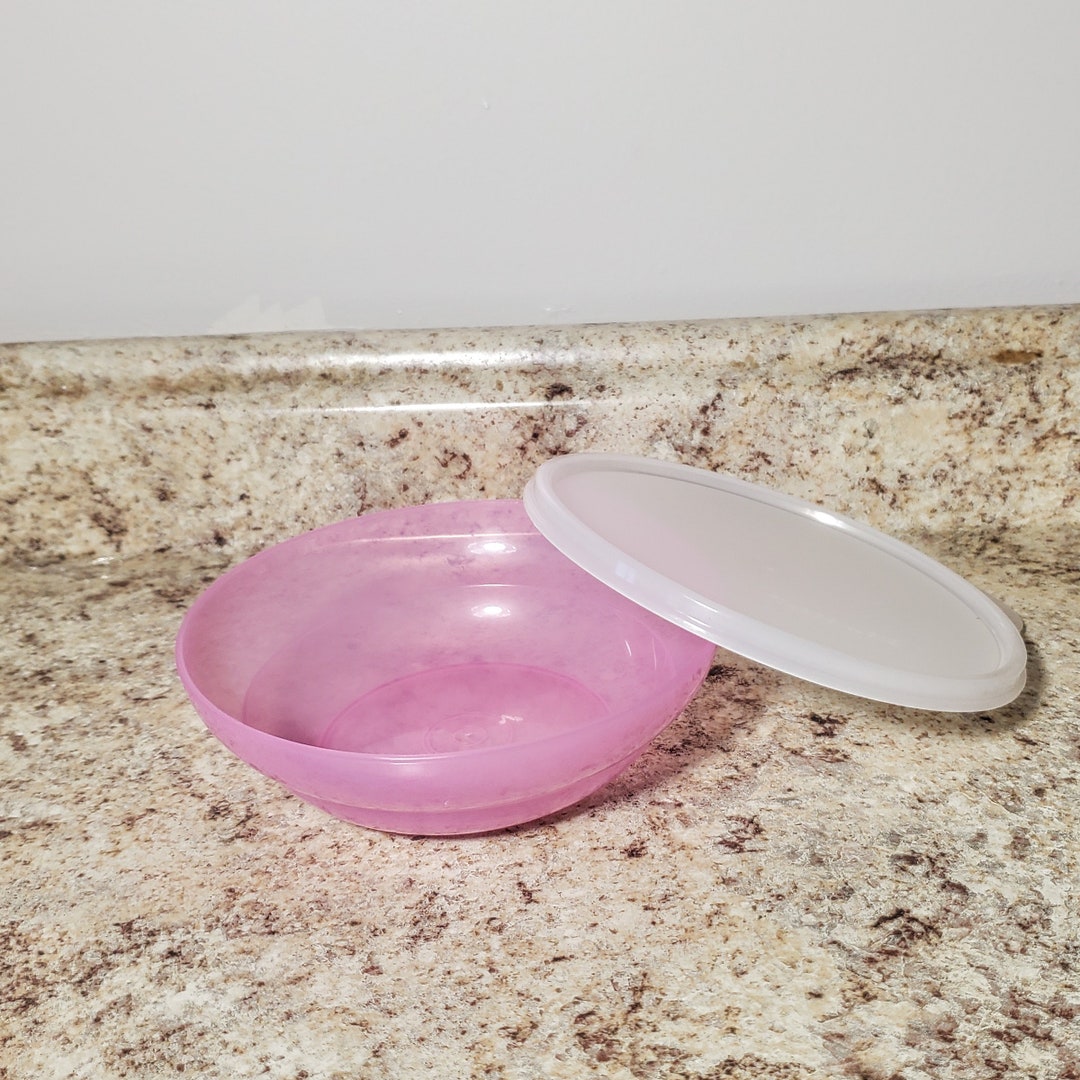 New Tupperware 155 Pink Cereal Bowls and Lids - Etsy