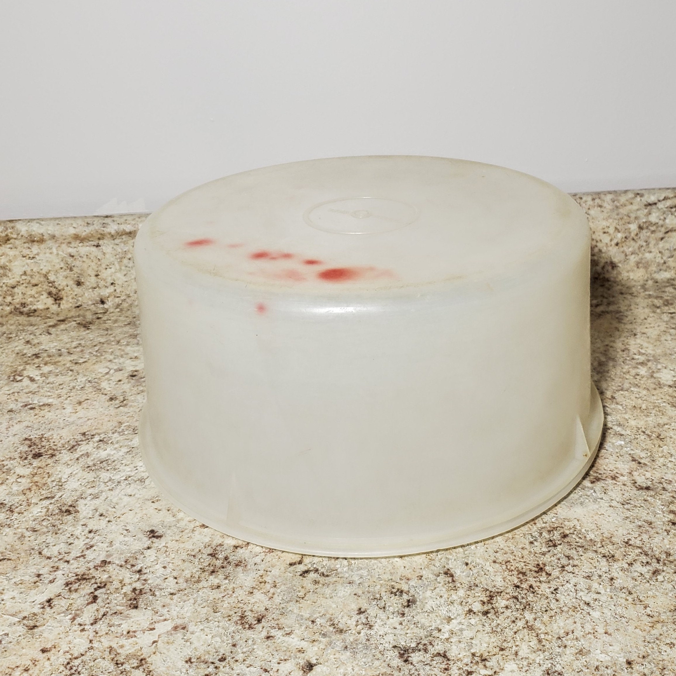 AS IS Tupperware 256 Cake Pie Carry All Round Container 32 Cup 12 Round ...