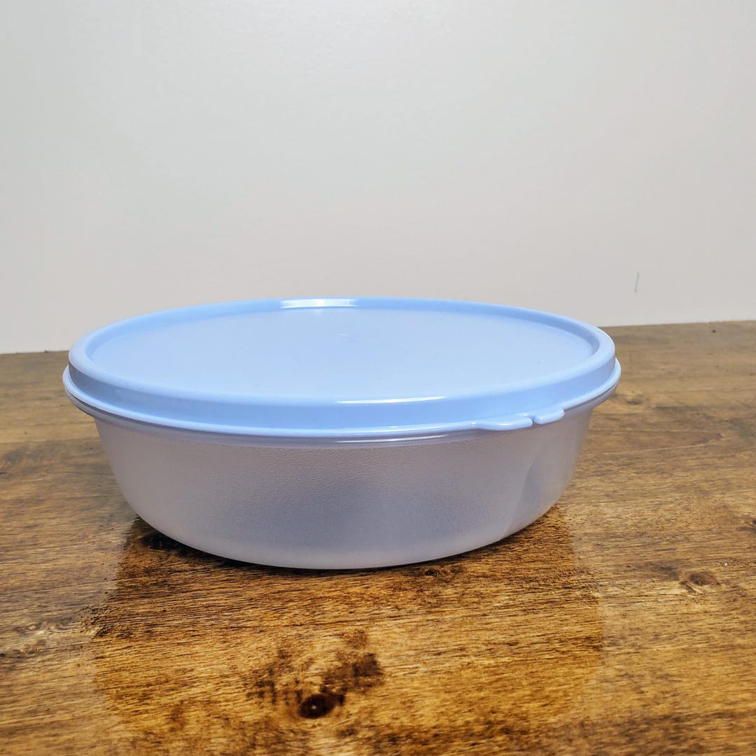 Tupperware Modular 4 1/4 Cup Mixing Bowl Classic Storage #1699 Blue Lid ...