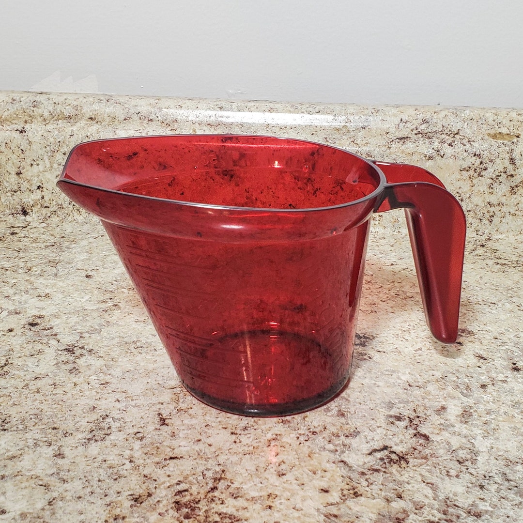 Tupperware Micro Pitcher Measuring 2 Cup Microwave Safe Acrylic 5100 ...