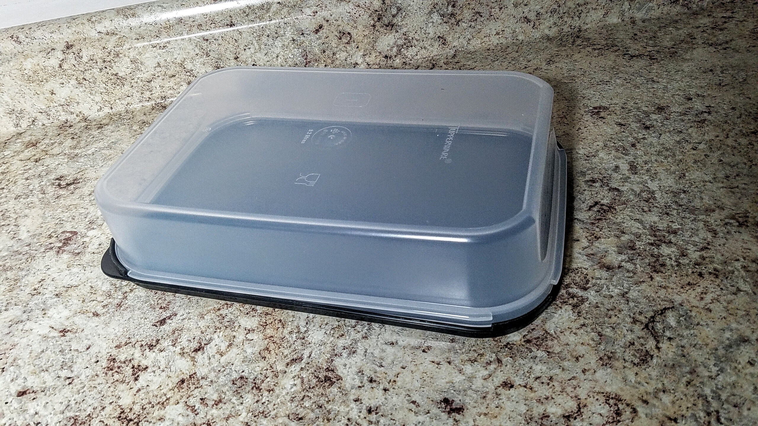 Tupperware Modular Mates Rectangle 1 Sheer Black Seal NEW 8.5 - Etsy