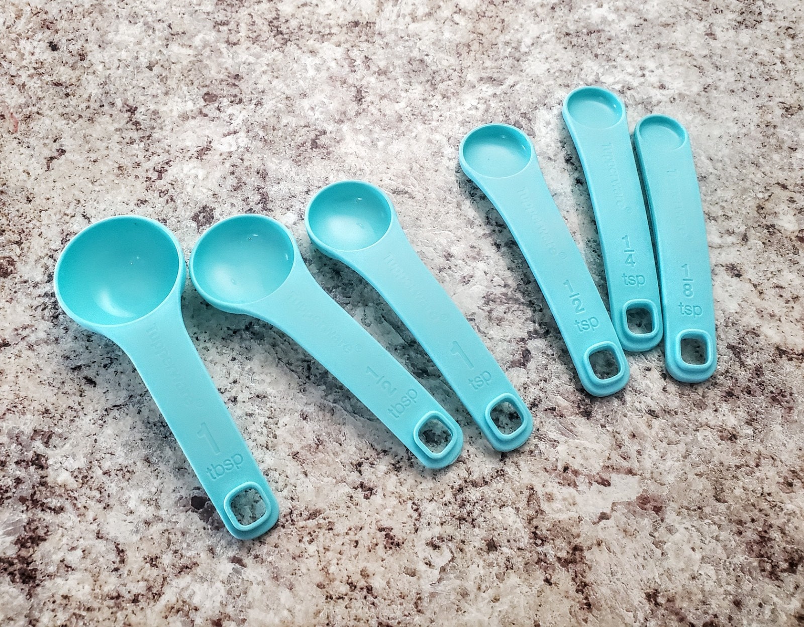 TUPPERWARE Measuring Mates Spoons Set 6 Pc. Stacking Teal - Etsy