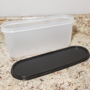Tupperware Black Top Super Oval Modular 1.8 Litres Oval Storage ...