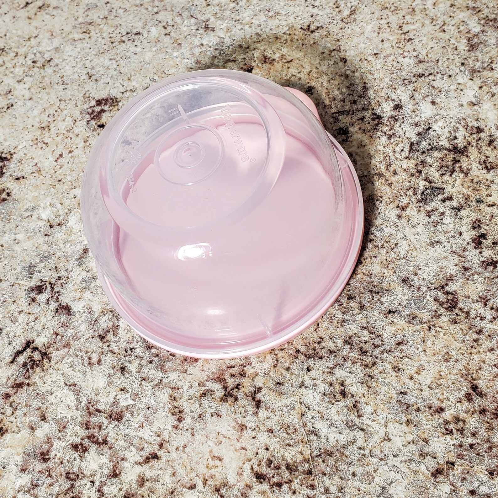 Tupperware Ideal Little Bowl 8 Oz Clear #1403 With #733 Pink Seal - Etsy