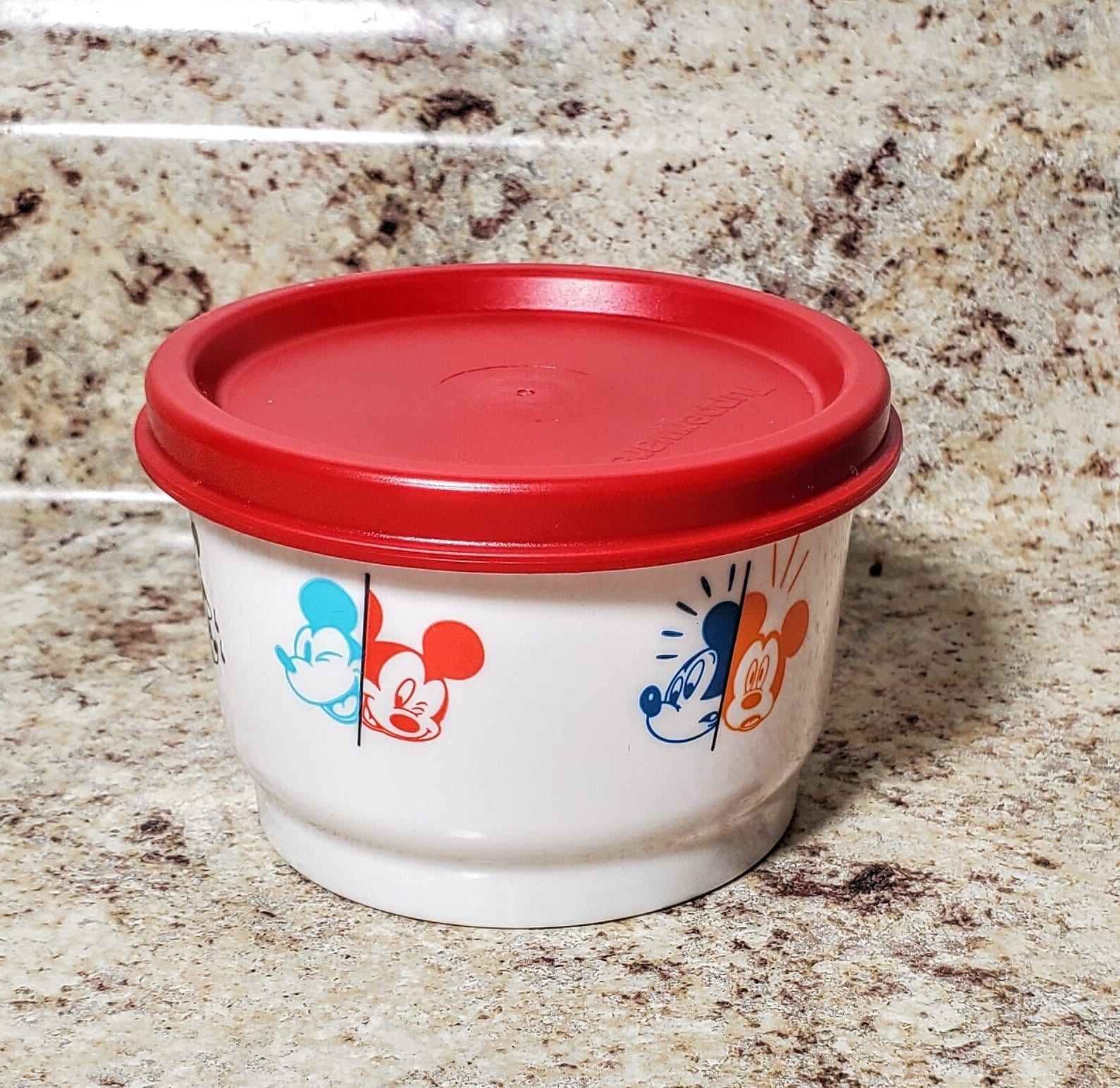 TUPPERWARE Snack Cups Disney Mickey Design 4 Oz Lunch Box - Etsy