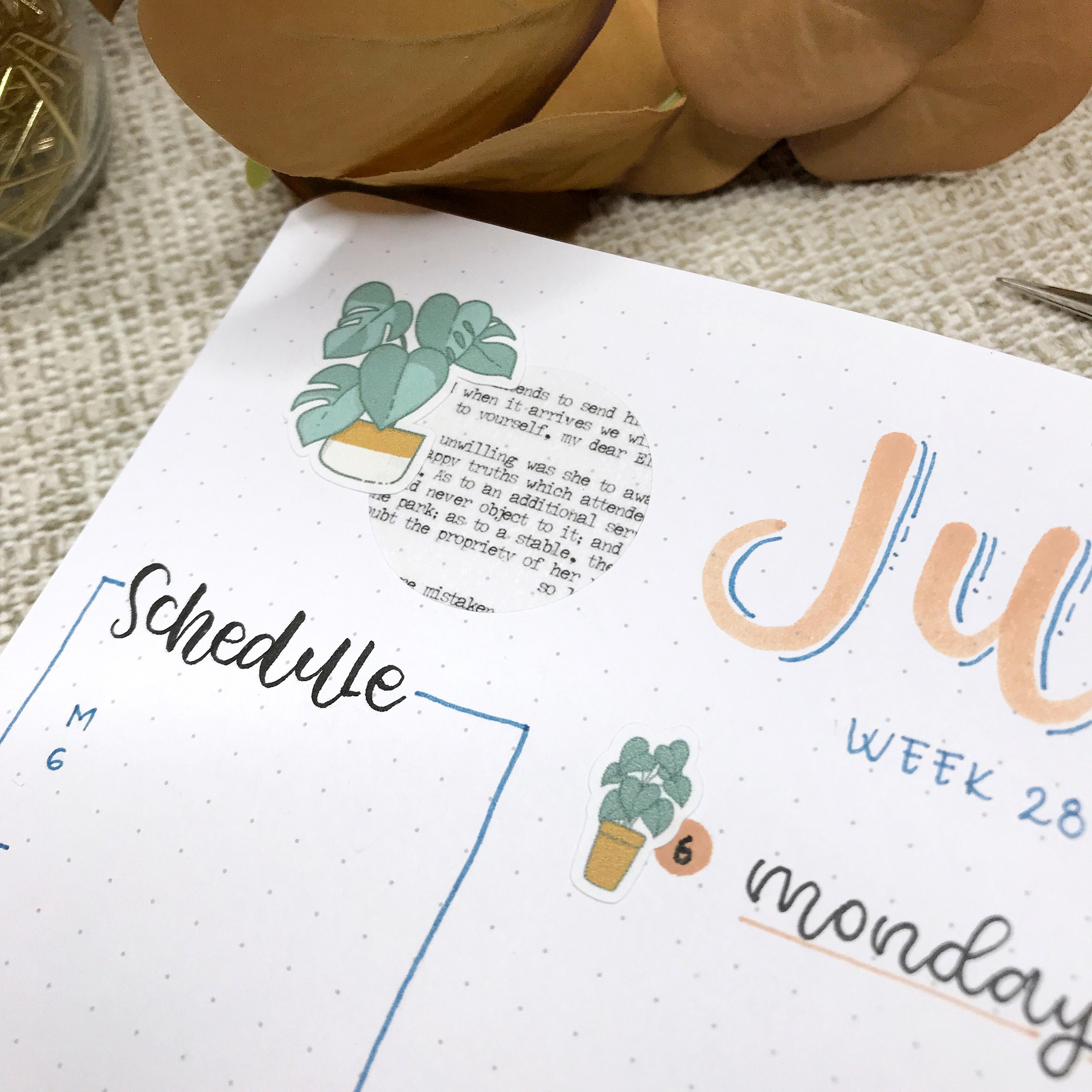 KRAFT Paper Decorative text stickers for journals planners | Etsy