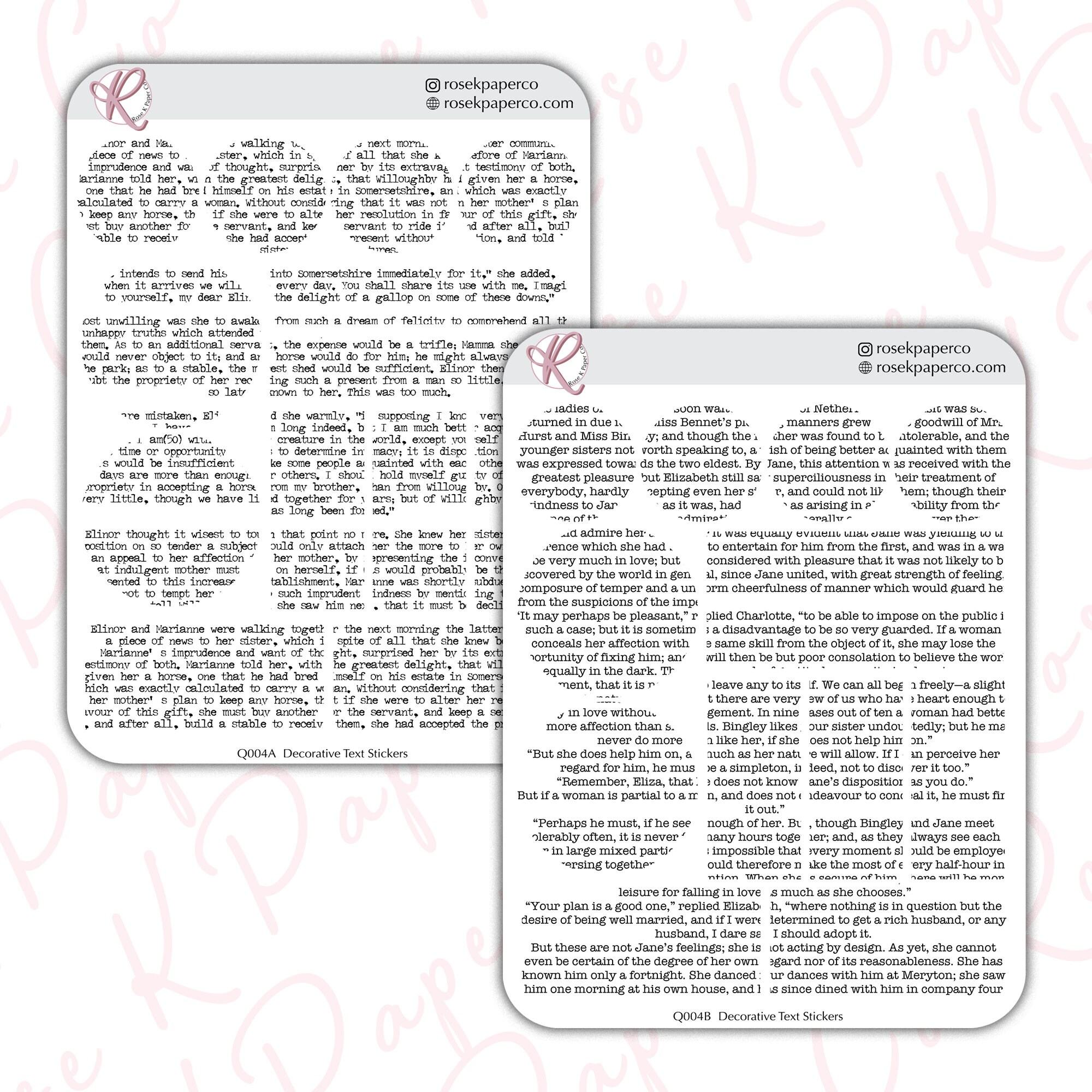 KRAFT Paper Decorative text stickers for journals planners | Etsy