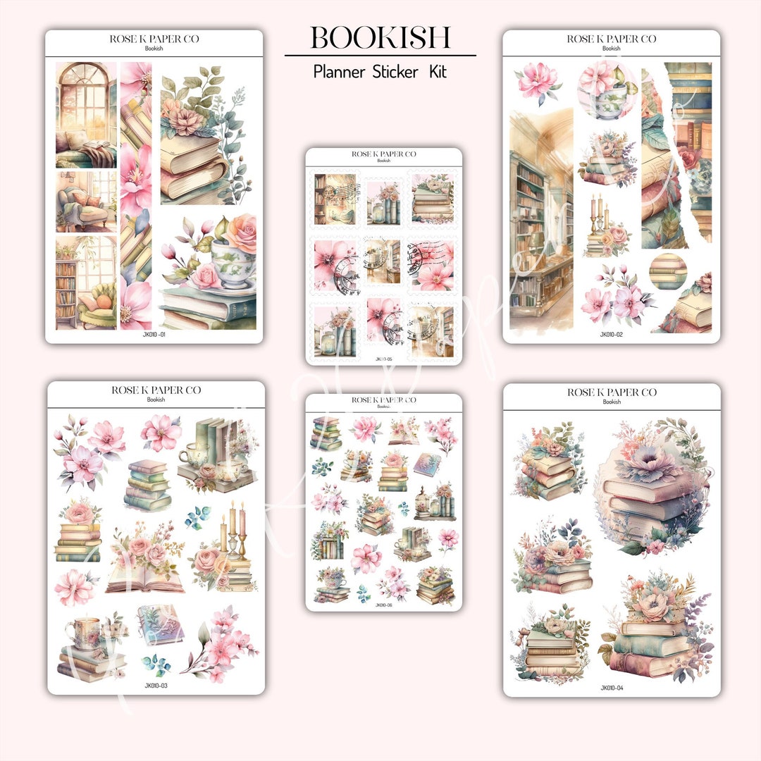 Journaling Kit - BOOKISH | Reading Journal | Journal Planner Sticker ...
