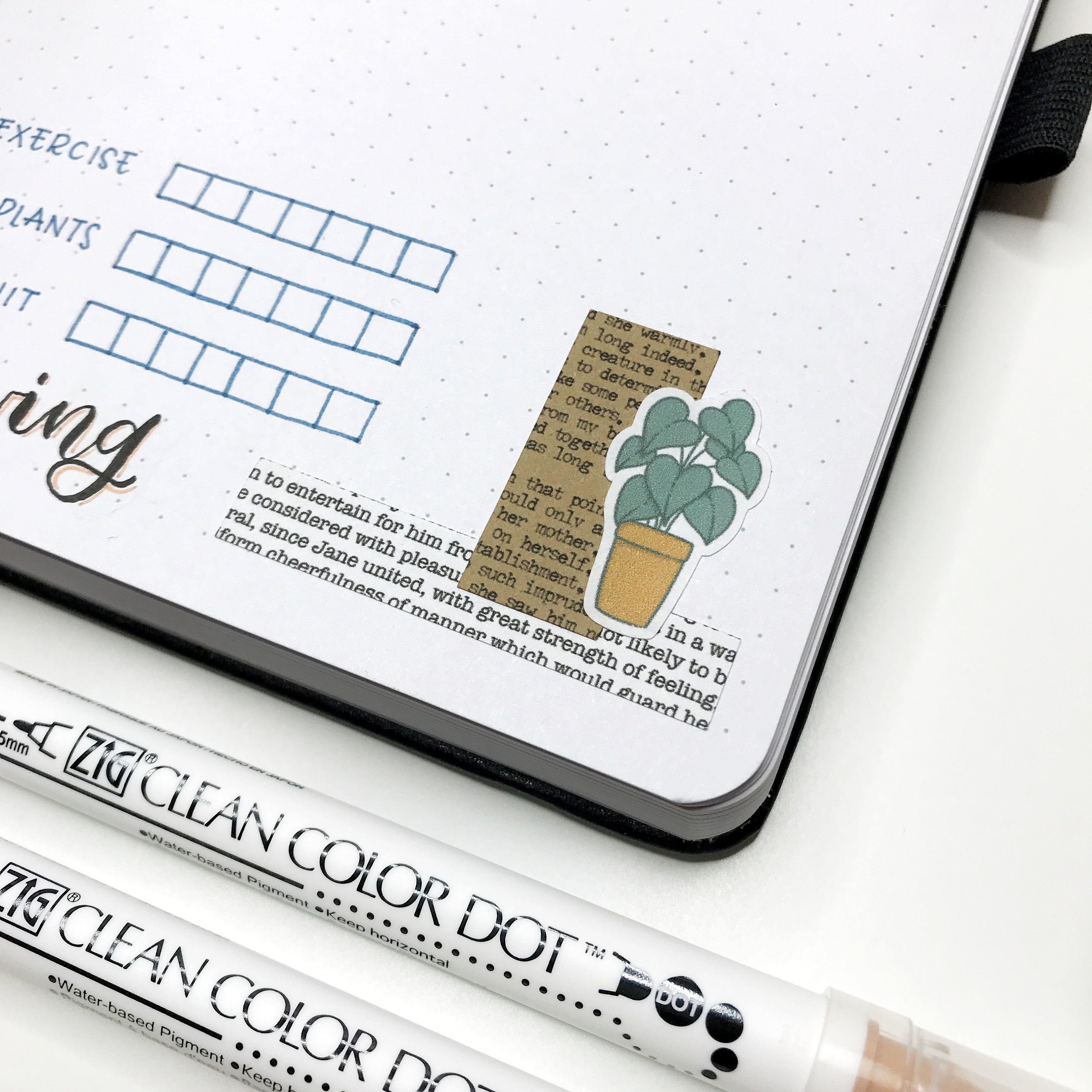 KRAFT Paper Decorative text stickers for journals planners | Etsy