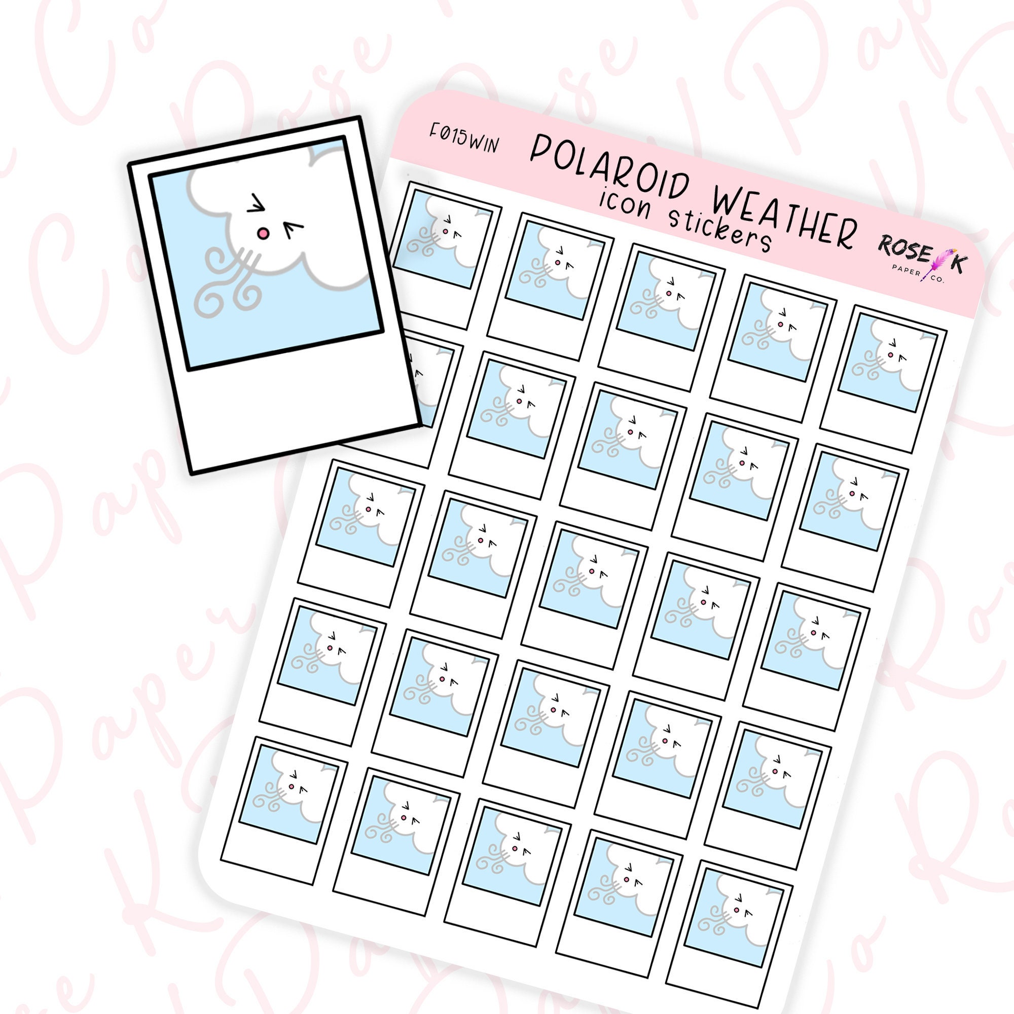 Paper Stickers 135 stickers Cute Mini Weather Tracking Planner Stickers ...