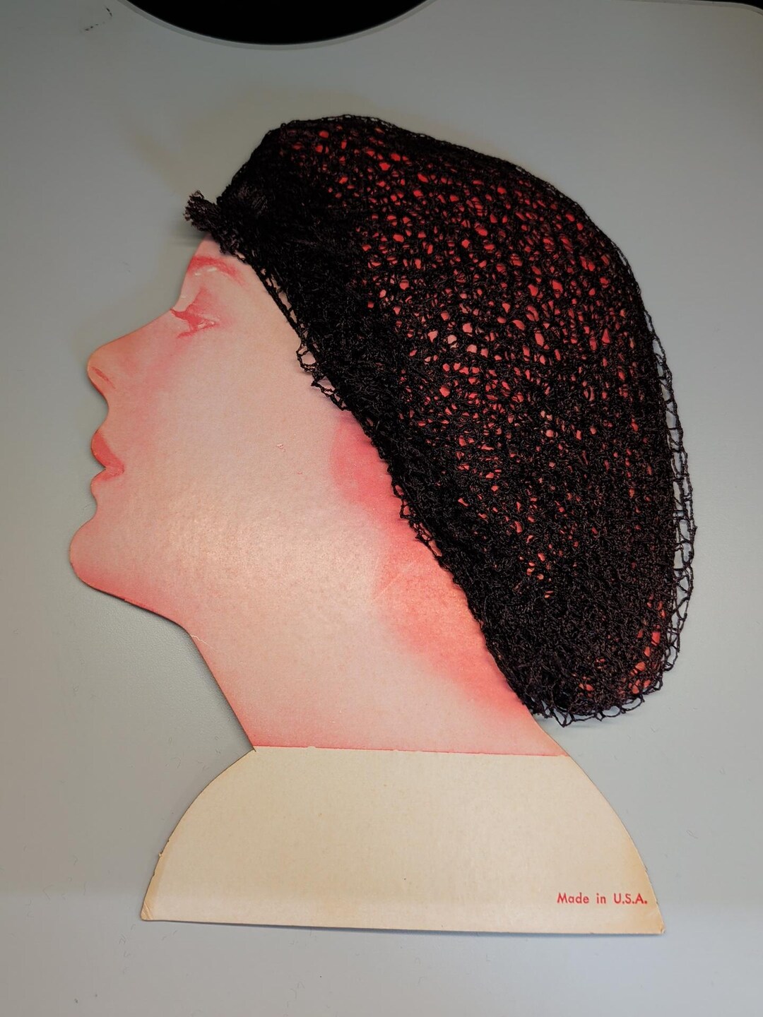 Vintage Brown Hair Net Display - Etsy