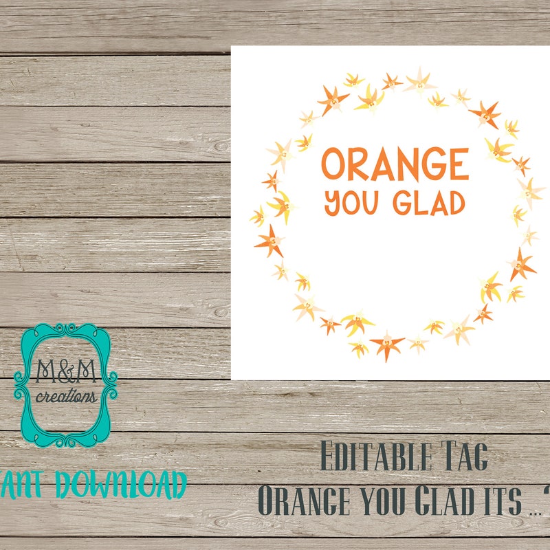 Orange You Glad - Etsy