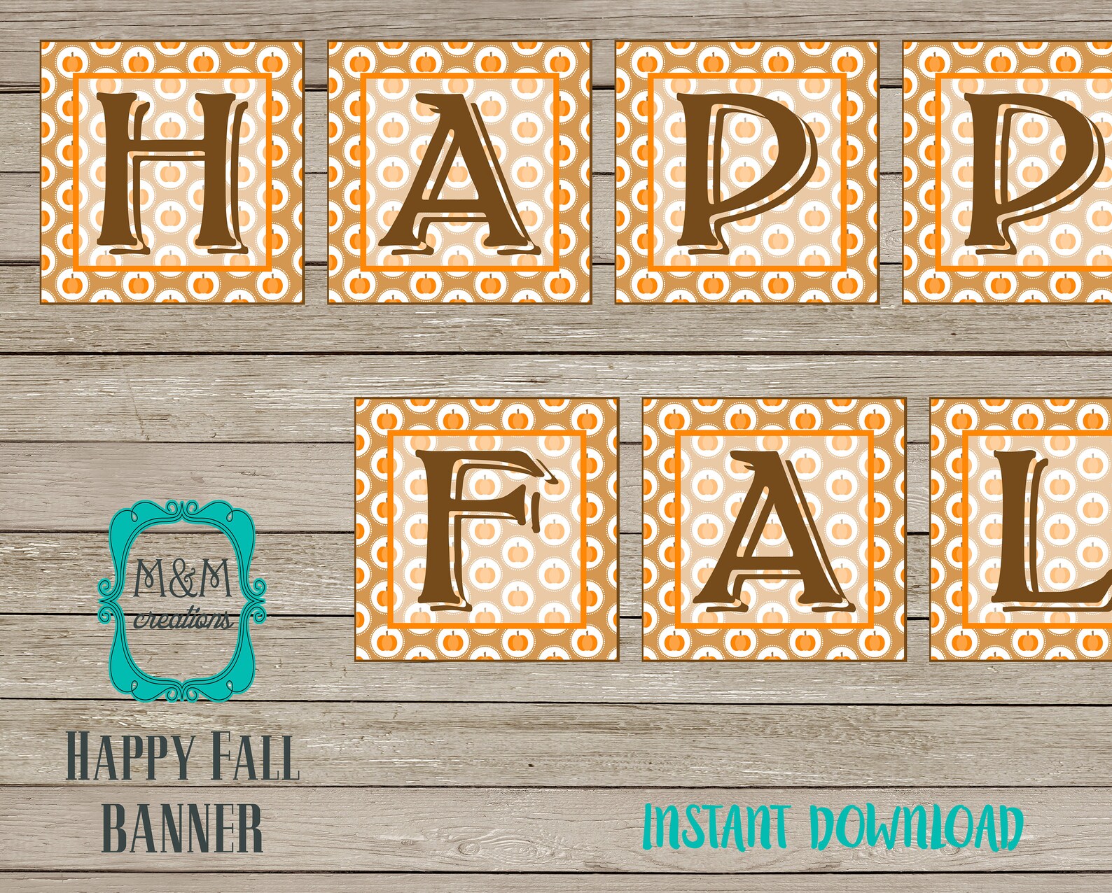 HAPPY FALL Digital Banner Instant Download - Etsy New Zealand