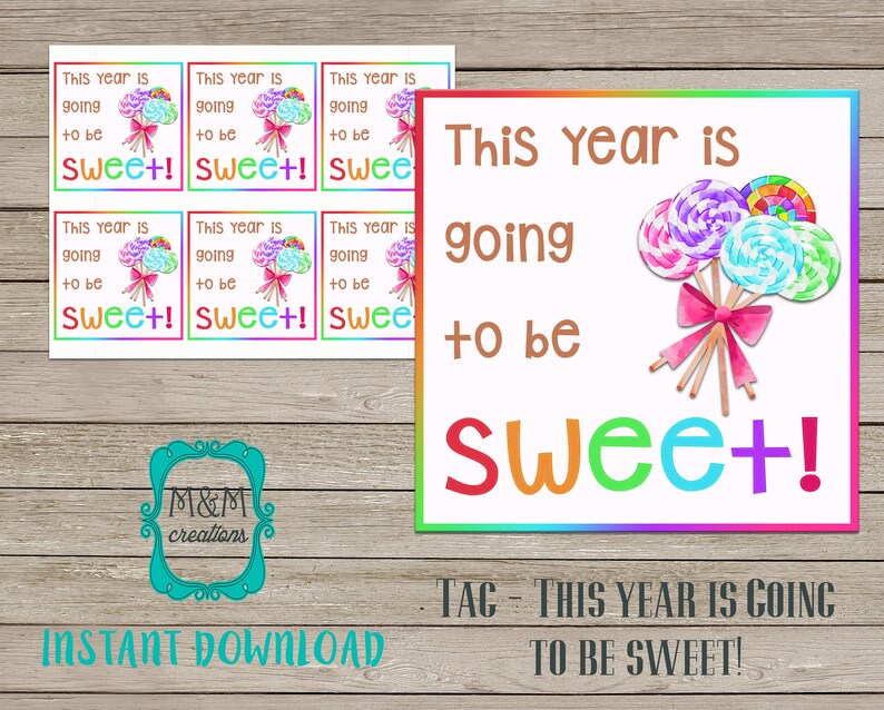 SCHOOL GIFT Tag - This Year is Going to Be Sweet! - Etsy