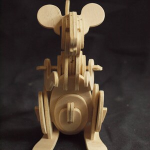 Mouse 3D Wooden Model Puzzle Construction Kit - Etsy