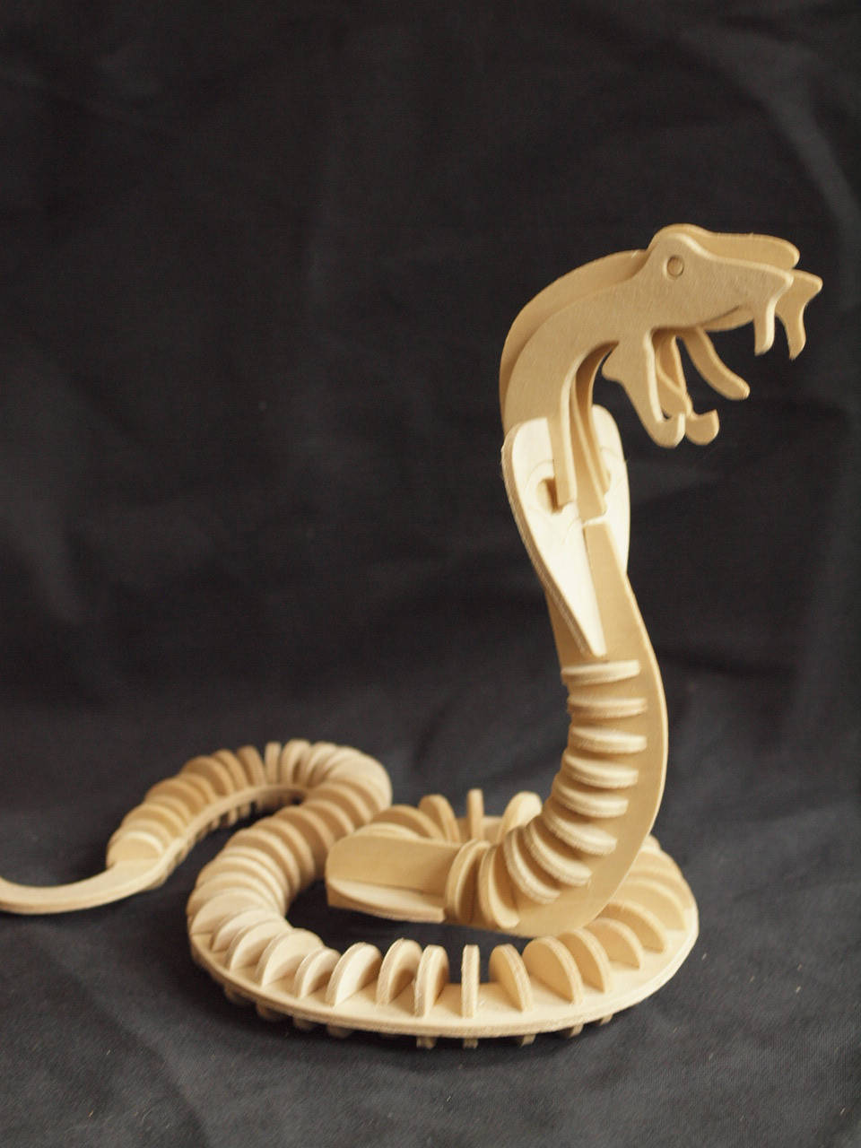Snake 3D Wooden Model Puzzle Construction Kit - Etsy