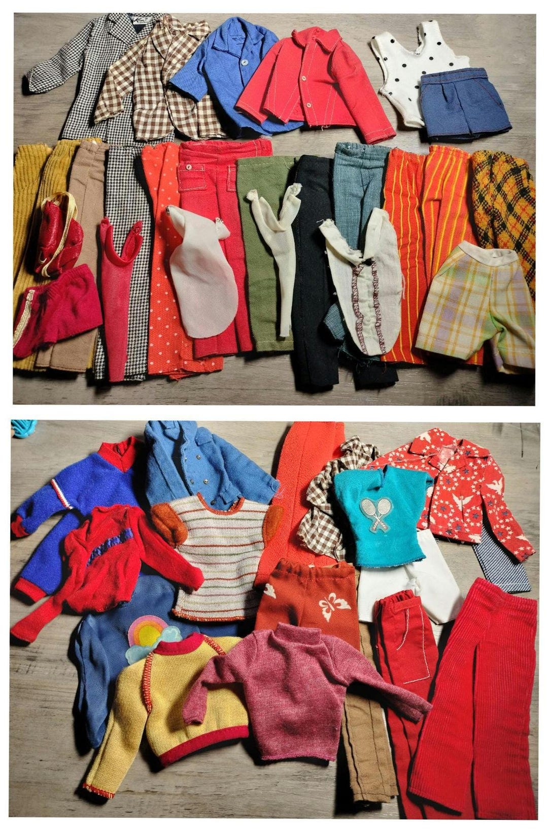 1960's 1980's Vintage Barbie KEN Doll Clothing, Brad Doll Clothing ...