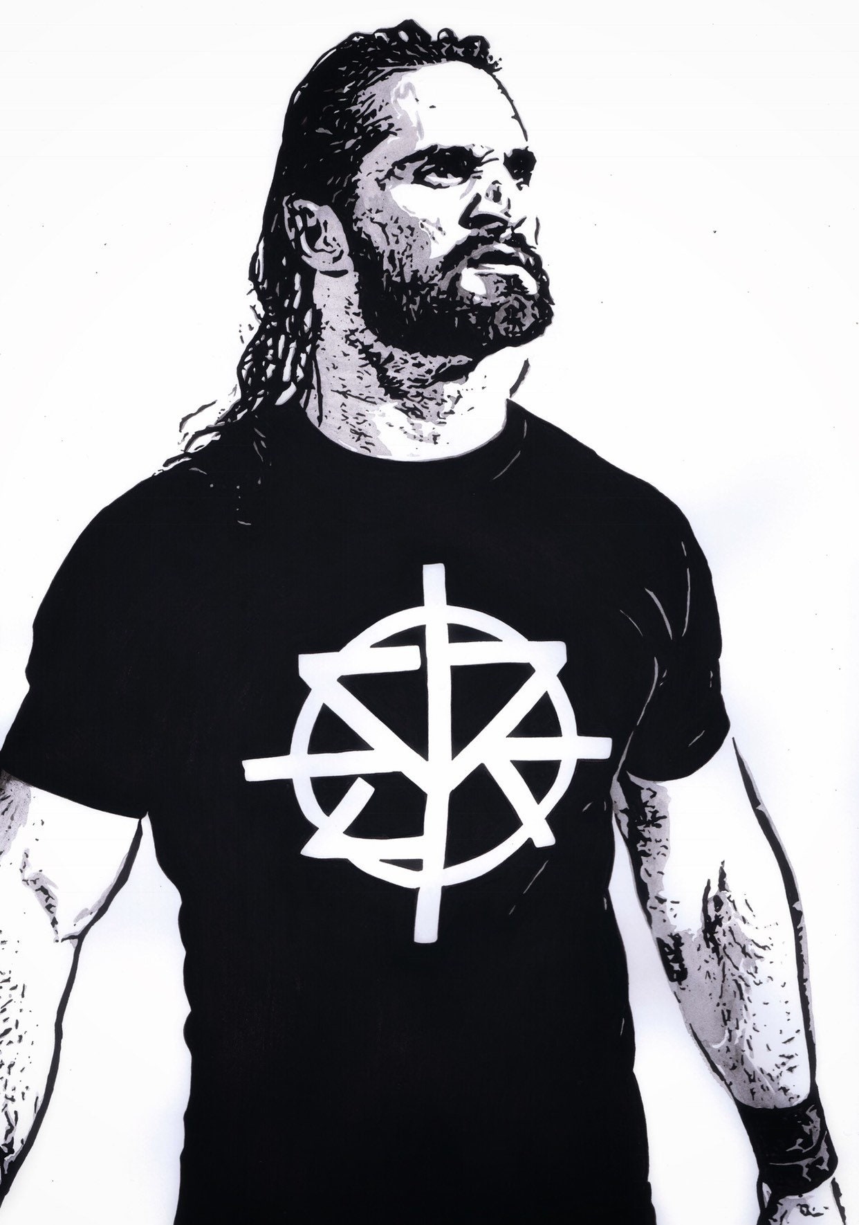 Seth Rollins Painting - Etsy