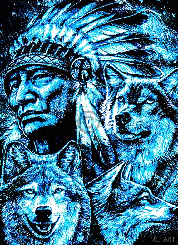 Wolf Spirit Drawing