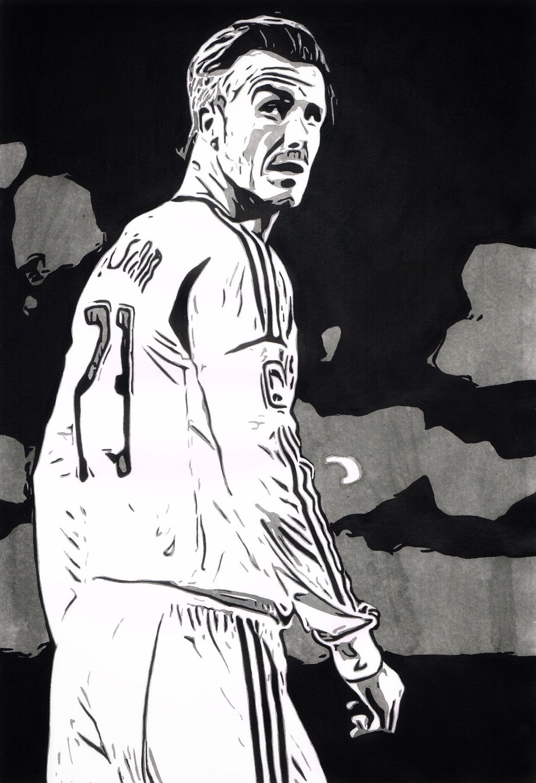 David Beckham - Original Painting - Etsy