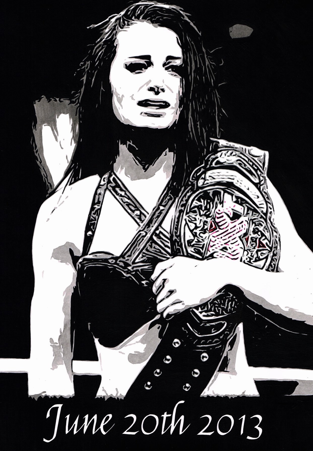 Paige moments Saraya Knight X2 Paintings - Etsy