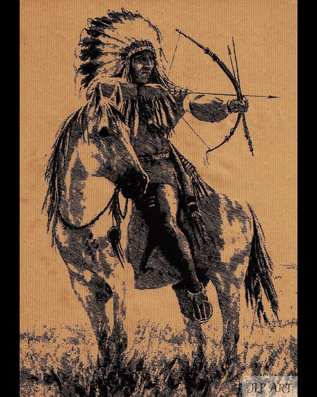 Native American Indian - the Protector - Etsy