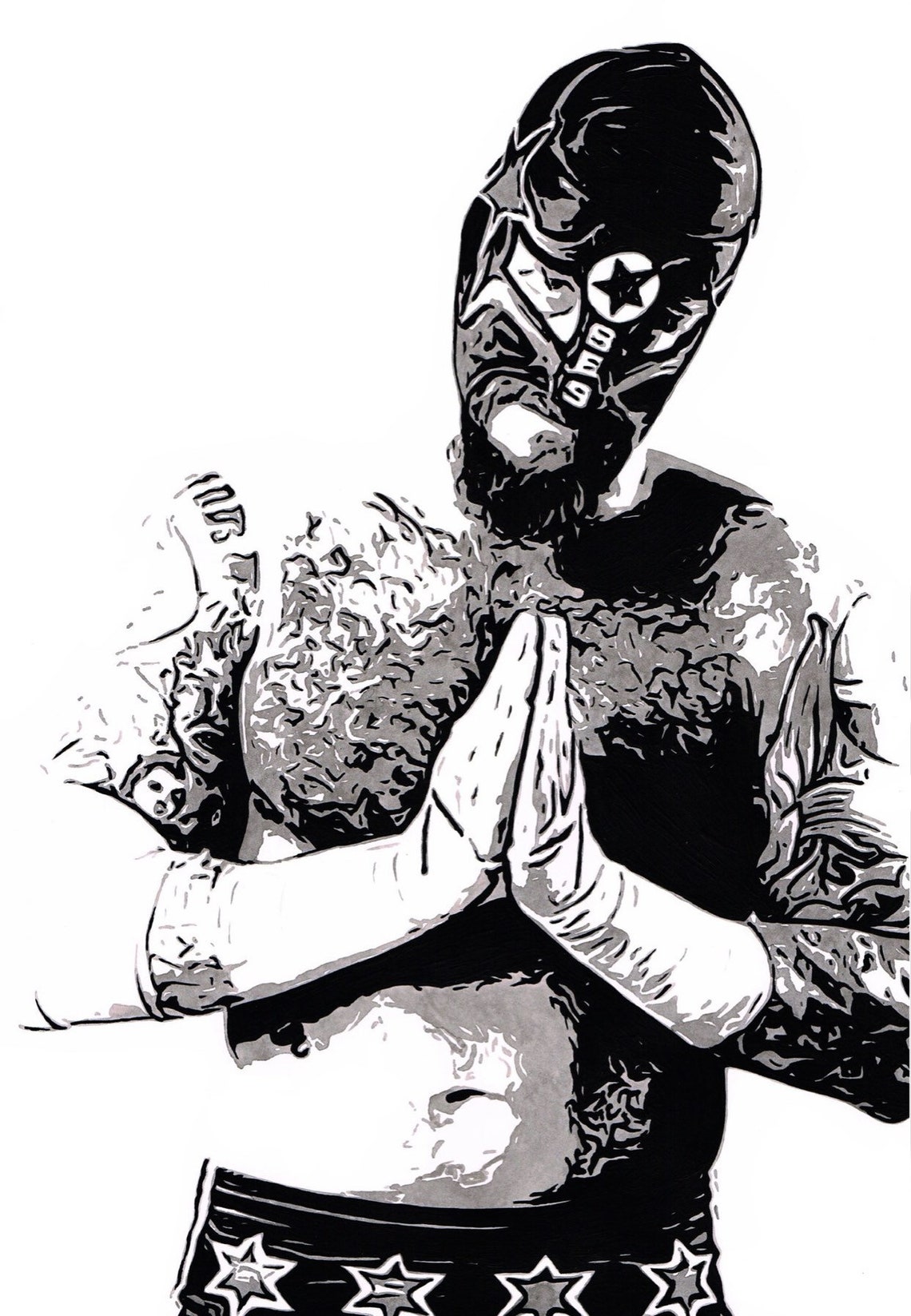 CM Punk SES Painting - Etsy