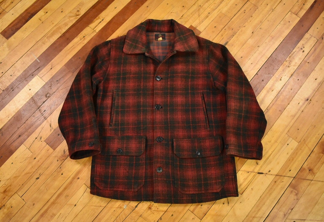 1940s Johnson Wool Size 42 Plaid Wool Hunting Coat Vintage - Etsy
