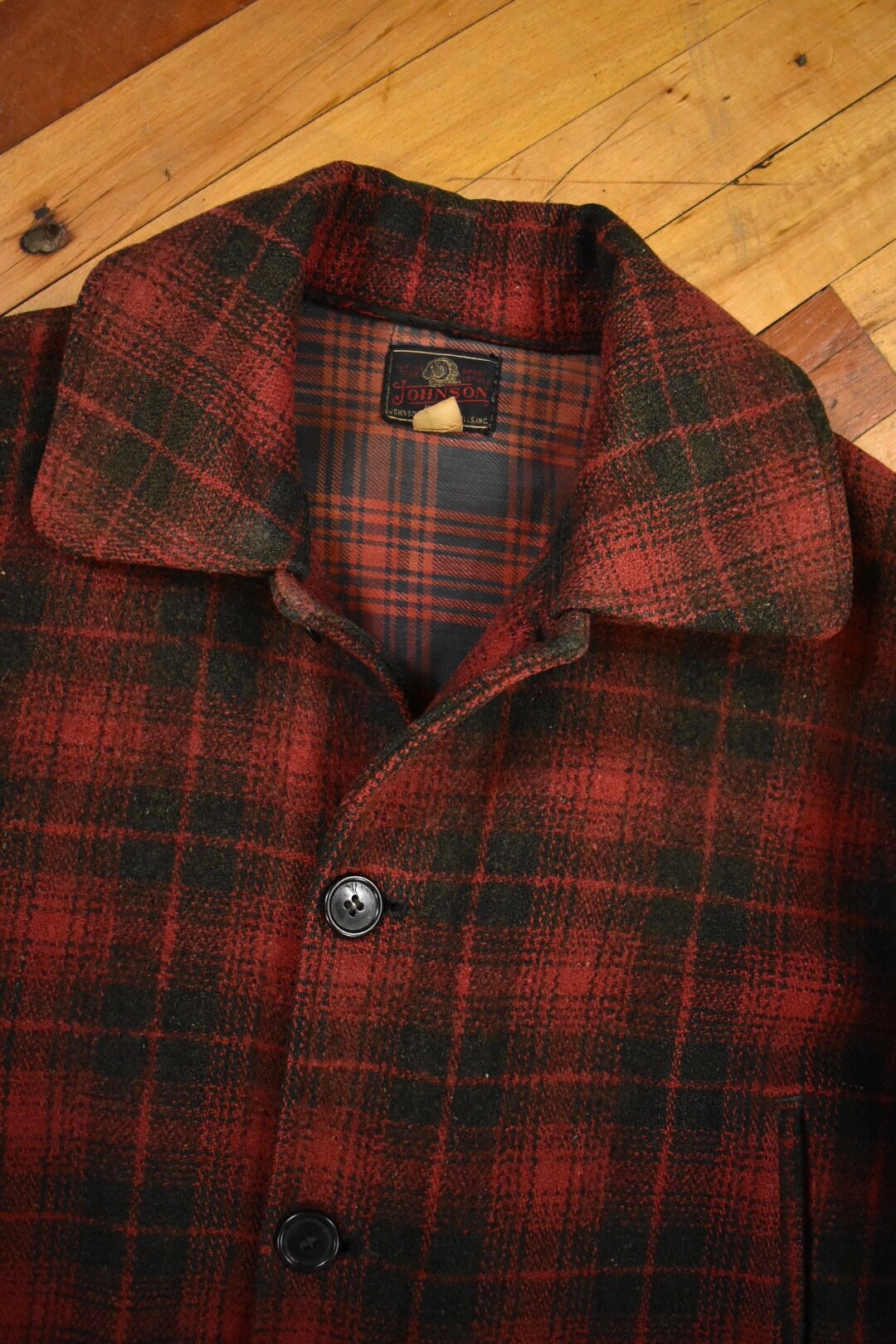 1940s Johnson Wool Size 42 Plaid Wool Hunting Coat Vintage - Etsy
