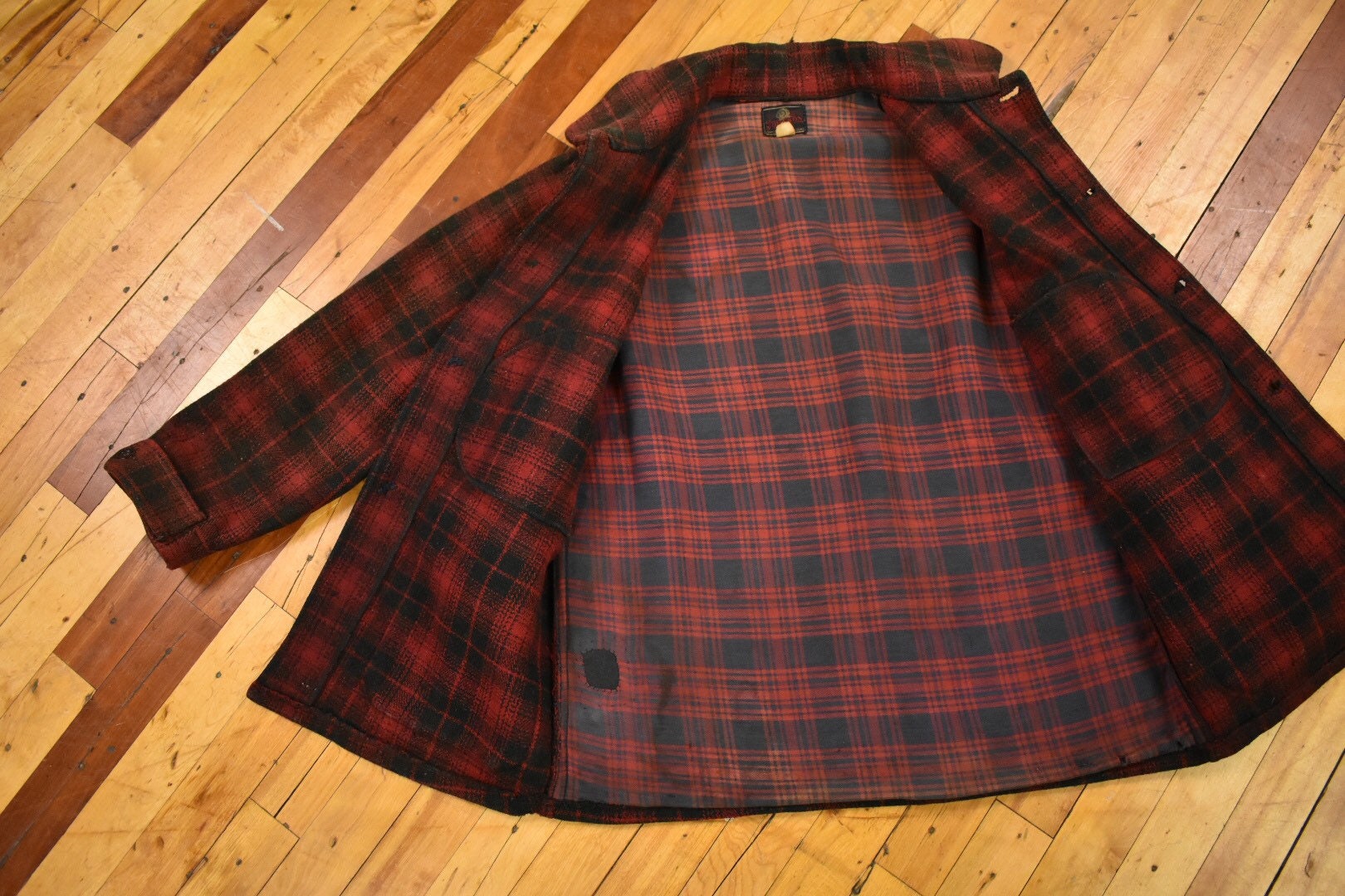 1940s Johnson Wool Size 42 Plaid Wool Hunting Coat Vintage - Etsy