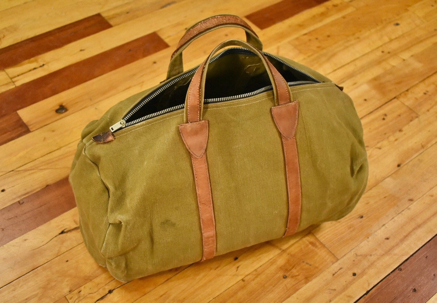 1940s U.S. Military Travel Kit Bag Vintage Canvas & Leather WWII - Etsy