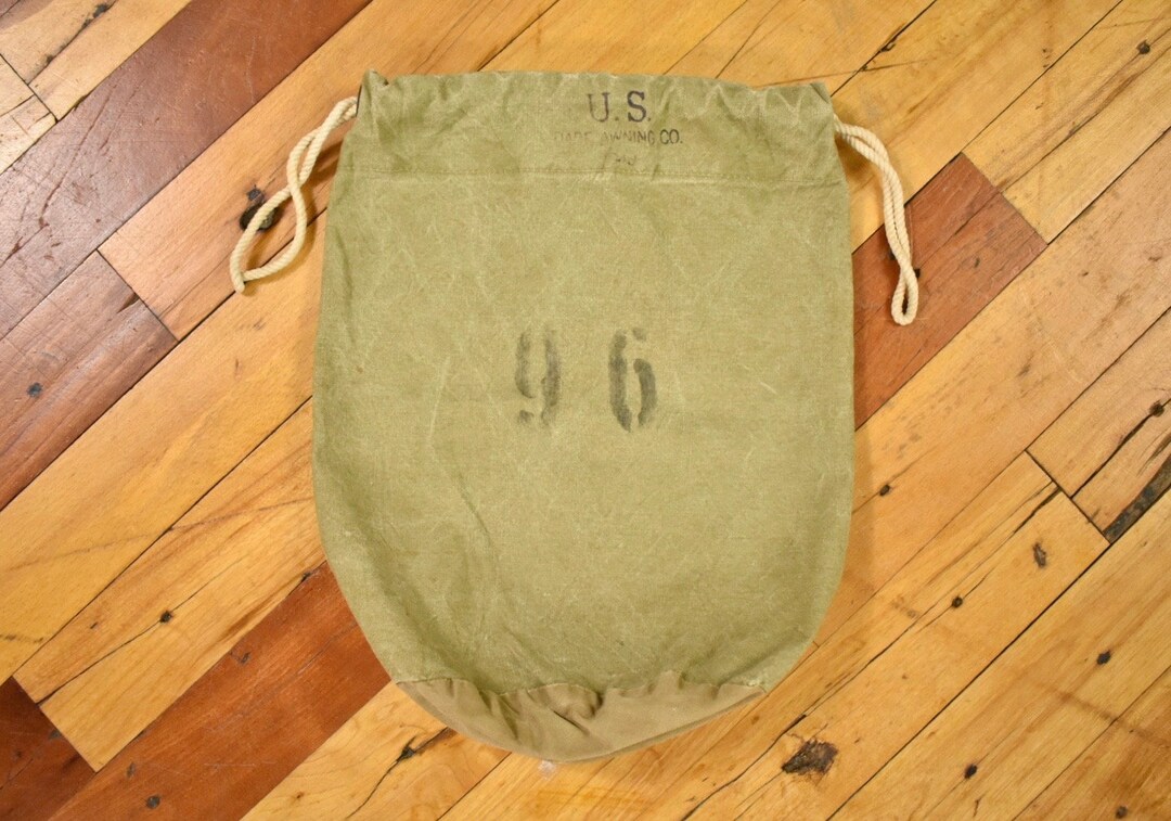 WWII U.S. Military Canvas Ditty Bag Stenciled Vintage Pouch 1940s - Etsy