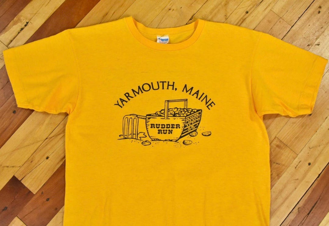 70s Champion Maine Seafood Tee Size Small T-shirt Vintage - Etsy