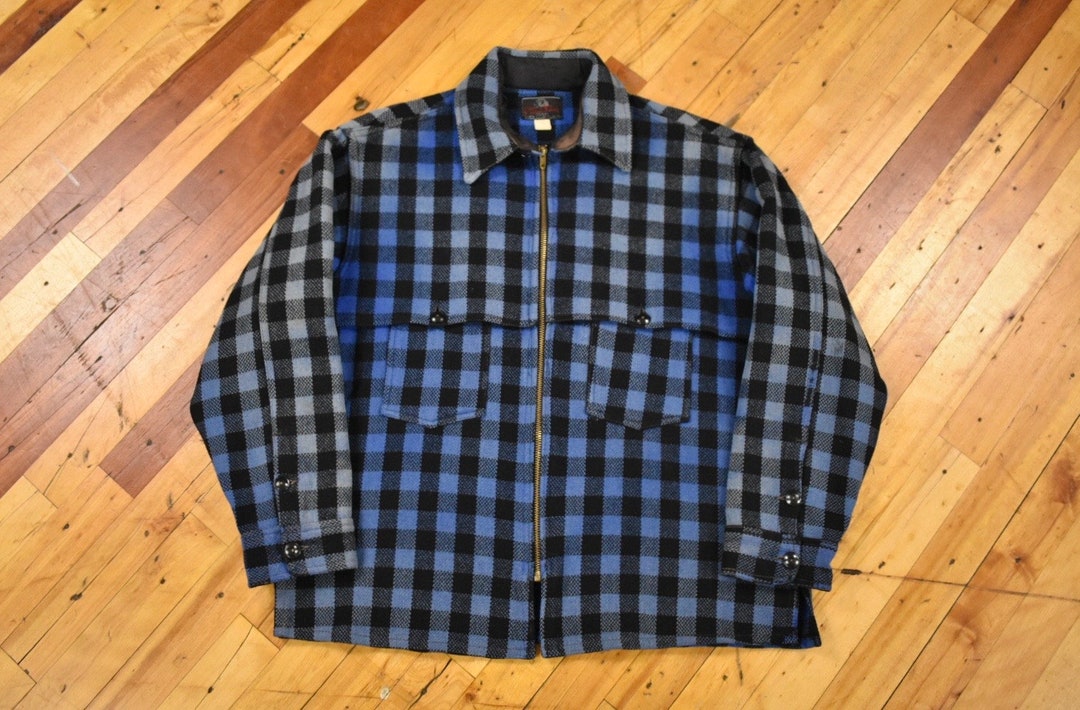 60s Johnson Wool Size 46 Buffalo Plaid Wool Hunting Jacket - Etsy