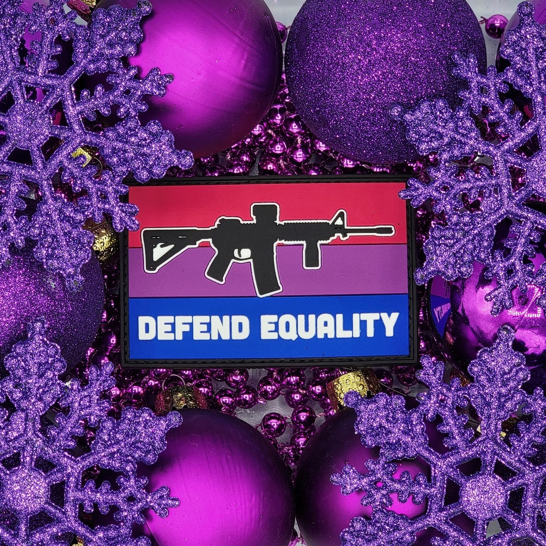 AR-15 Defend Equality Bisexual Pride Flag and Rifle PVC - Etsy