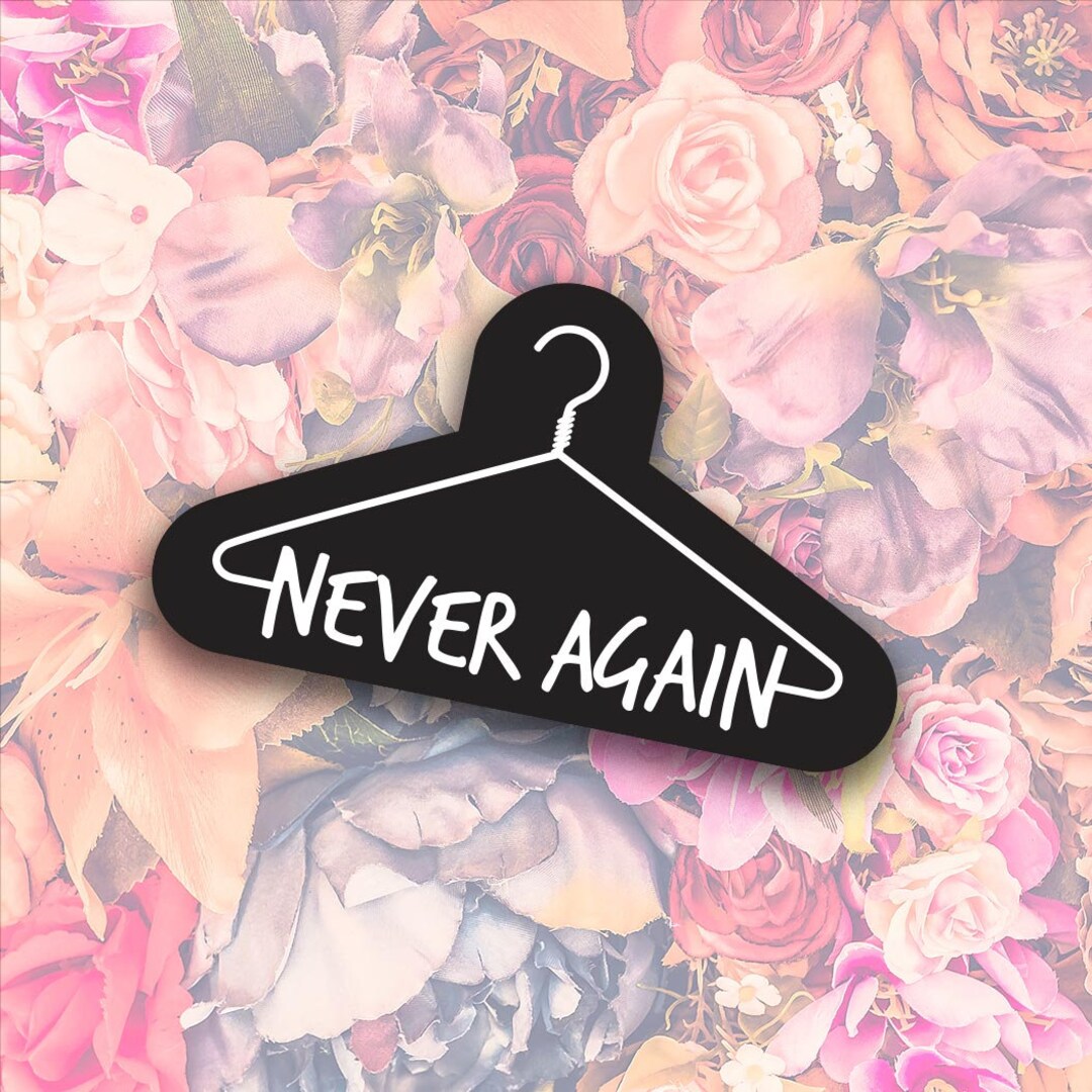 Never Again Reproductive Rights Wire Hanger Sticker/decal - Etsy