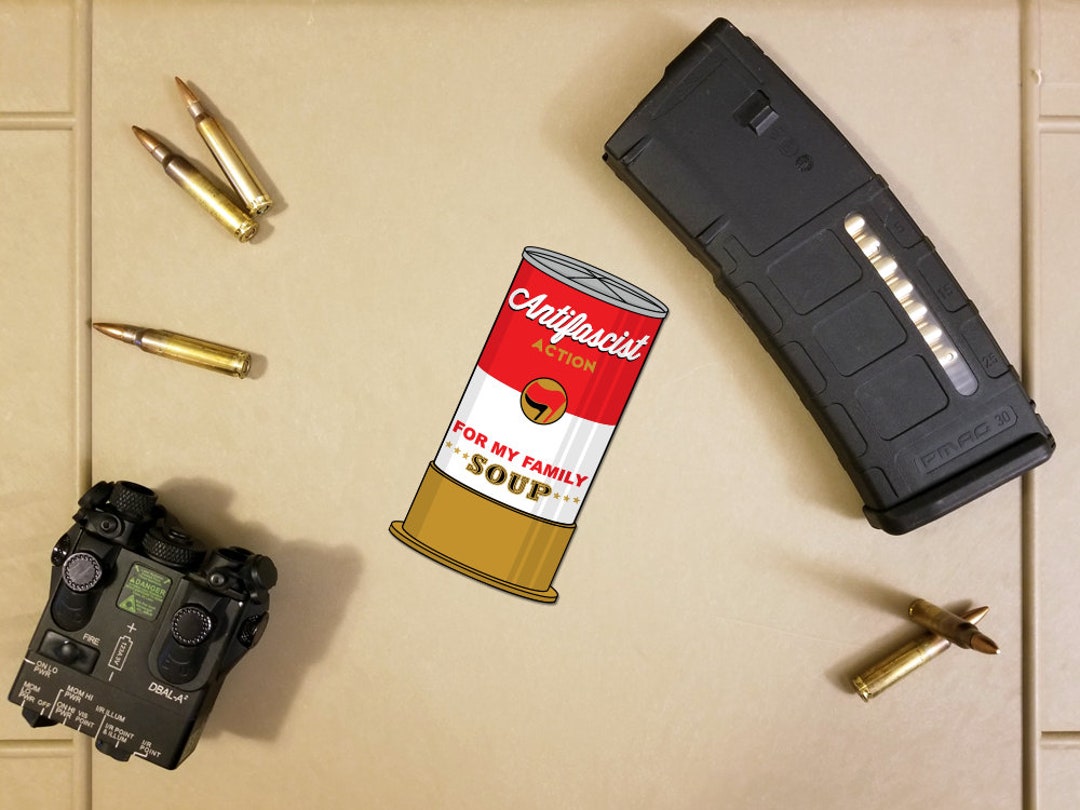 Antifa Soup for My Family Shotgun Shell Decal/sticker - Etsy