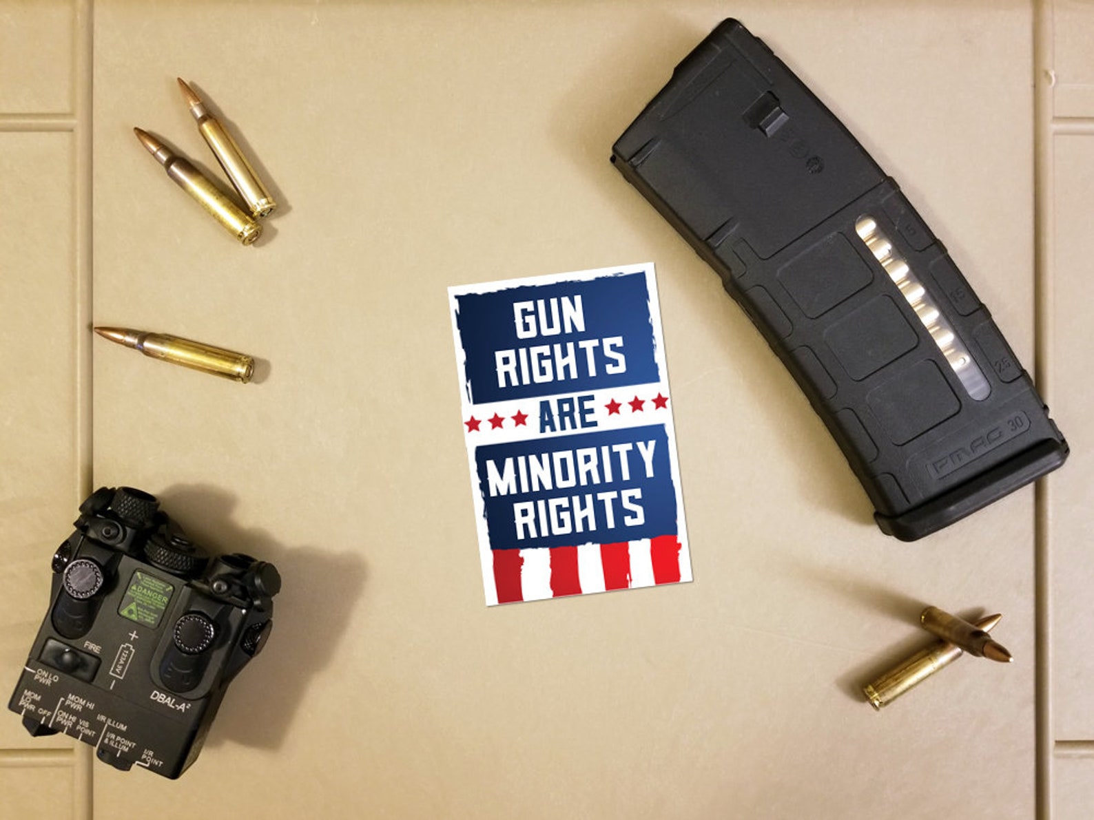 Gun Rights ARE Minority Rights Flag Decal/sticker Color - Etsy