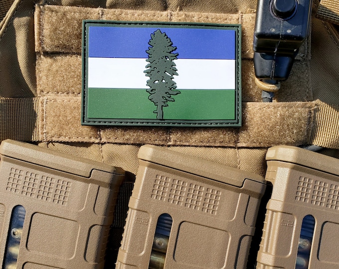 Cascadia Doug Flag PVC Patch With Hook and Loop Backing - Etsy